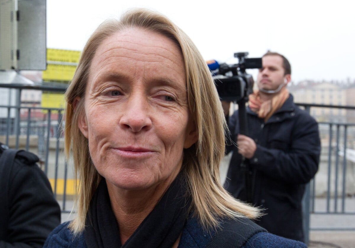Photo : Isabelle Demongeot, lors de son arrivée au tribunal de Lyon, le ...