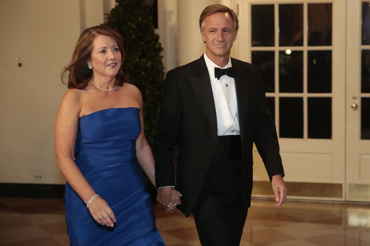 Photo : William "Bill" Haslam (gouverneur du Tennessee) et Crissy ...