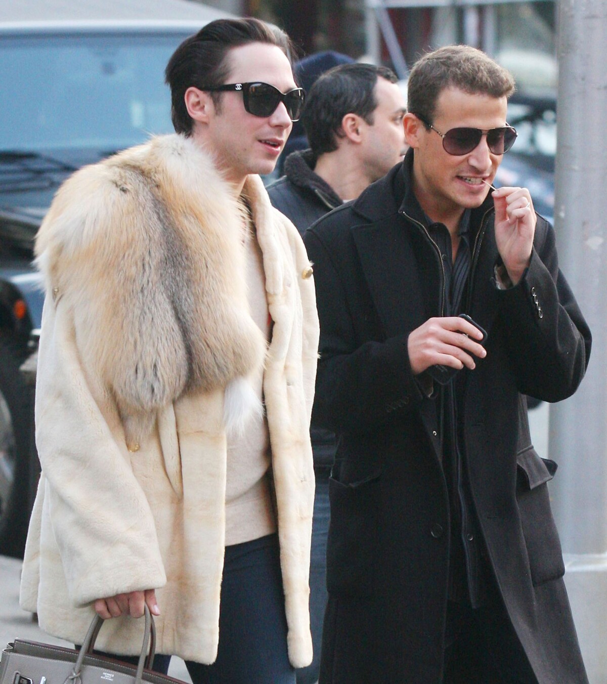 Photo : Johnny Weir et Victor Voronov à West Village à New York, le 1er ...