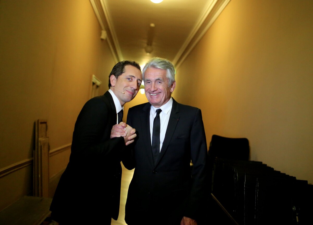 Photo : Exclusif - Gad Elmaleh et Gilbert Coullier avant de rentrer sur ...