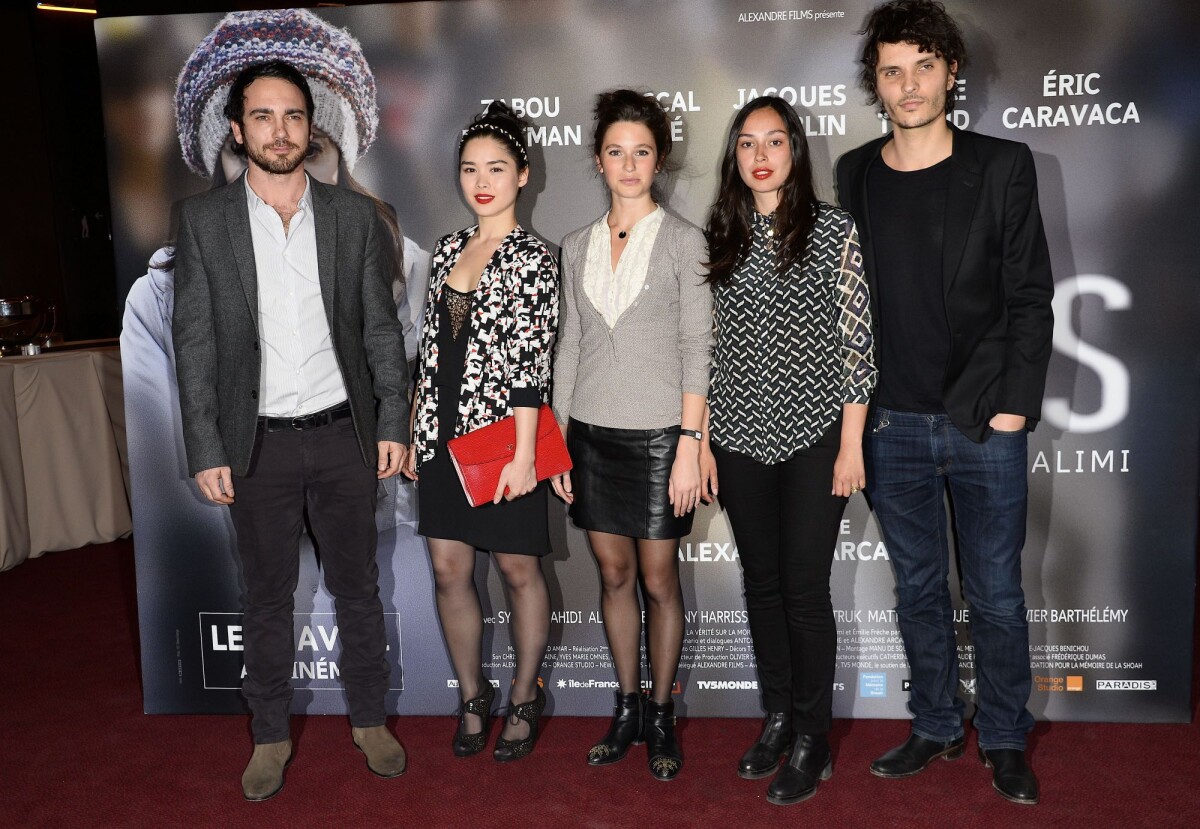 Photo : Matthieu Boujenah, Audrey Giacomini, Pauline Cheviller, Alka Balbir et Tom Hygreck lors ...