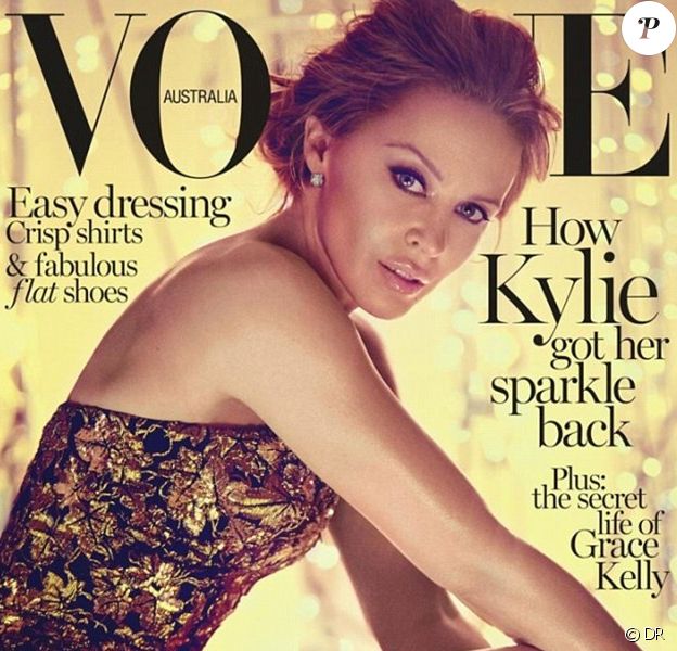 Kylie Minogue : Sublime et très, très gold... La star s'affiche en couv ...