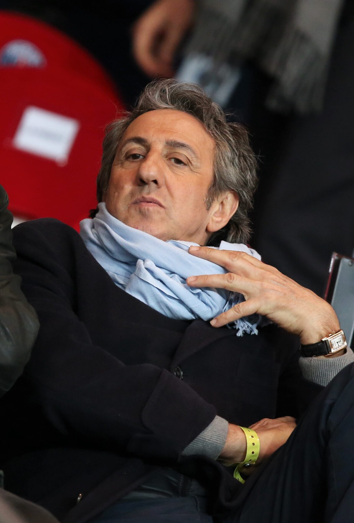 Photo : Richard Anconina dans les tribunes du Parc des Princes. Paris ...