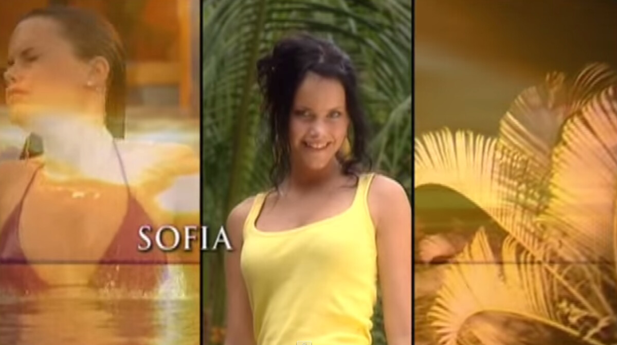Photo : Sofia Hellqvist dans l'émission de télé-réalité suédoise "Paradise Hotel", en 2005 ...