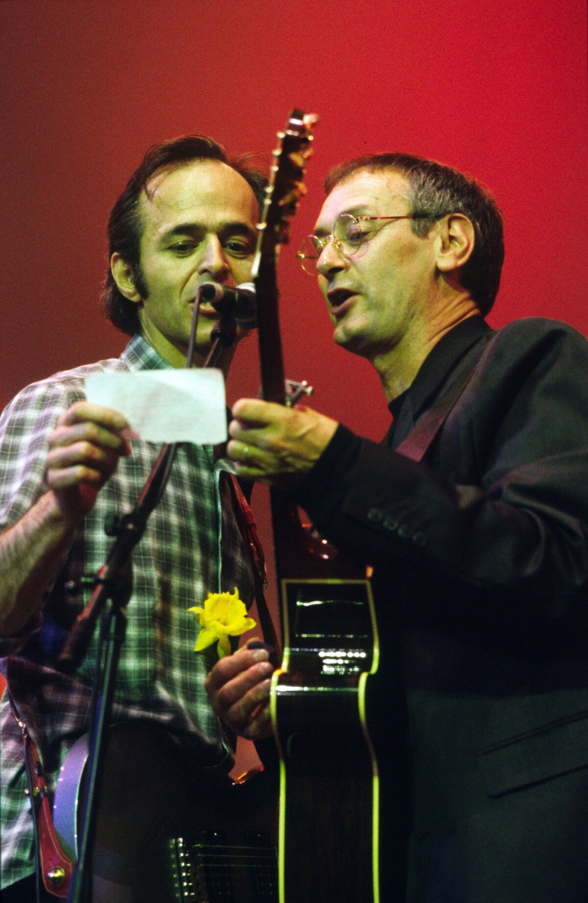 Photo : Jean-Jacques Goldman, Michael Jones en 1999. - Ode (Purepeople)