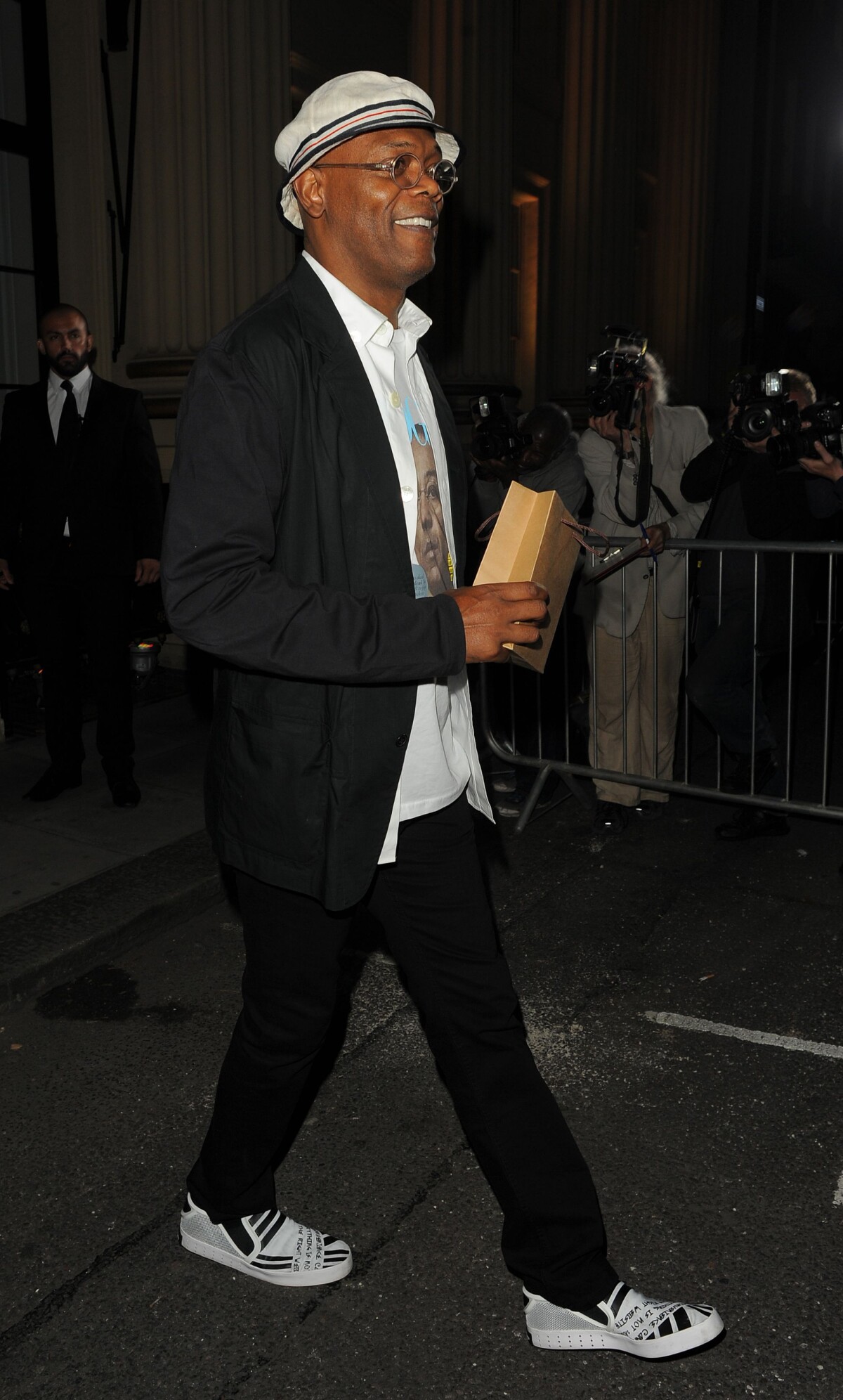 Photo : Samuel L. Jackson assistent à la présentation de la collection ...