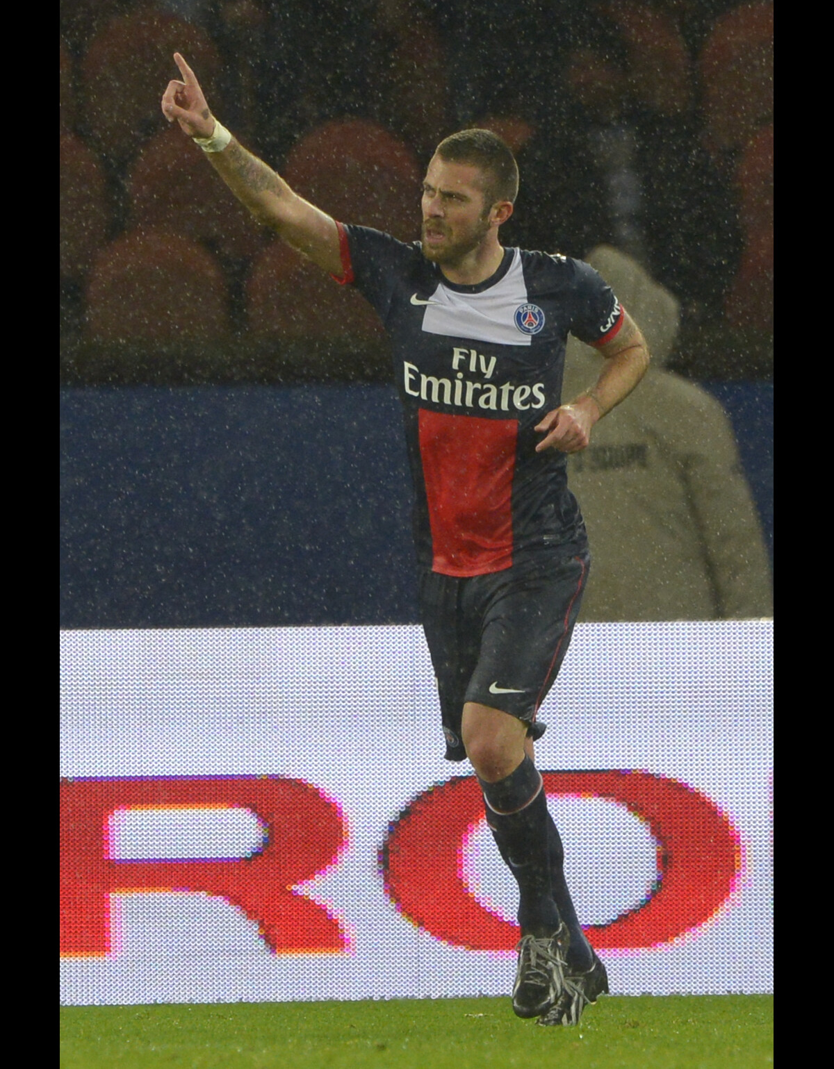 Photo : Jérémy Ménez lors du match entre le PSG et Lorient à Paris, le ...