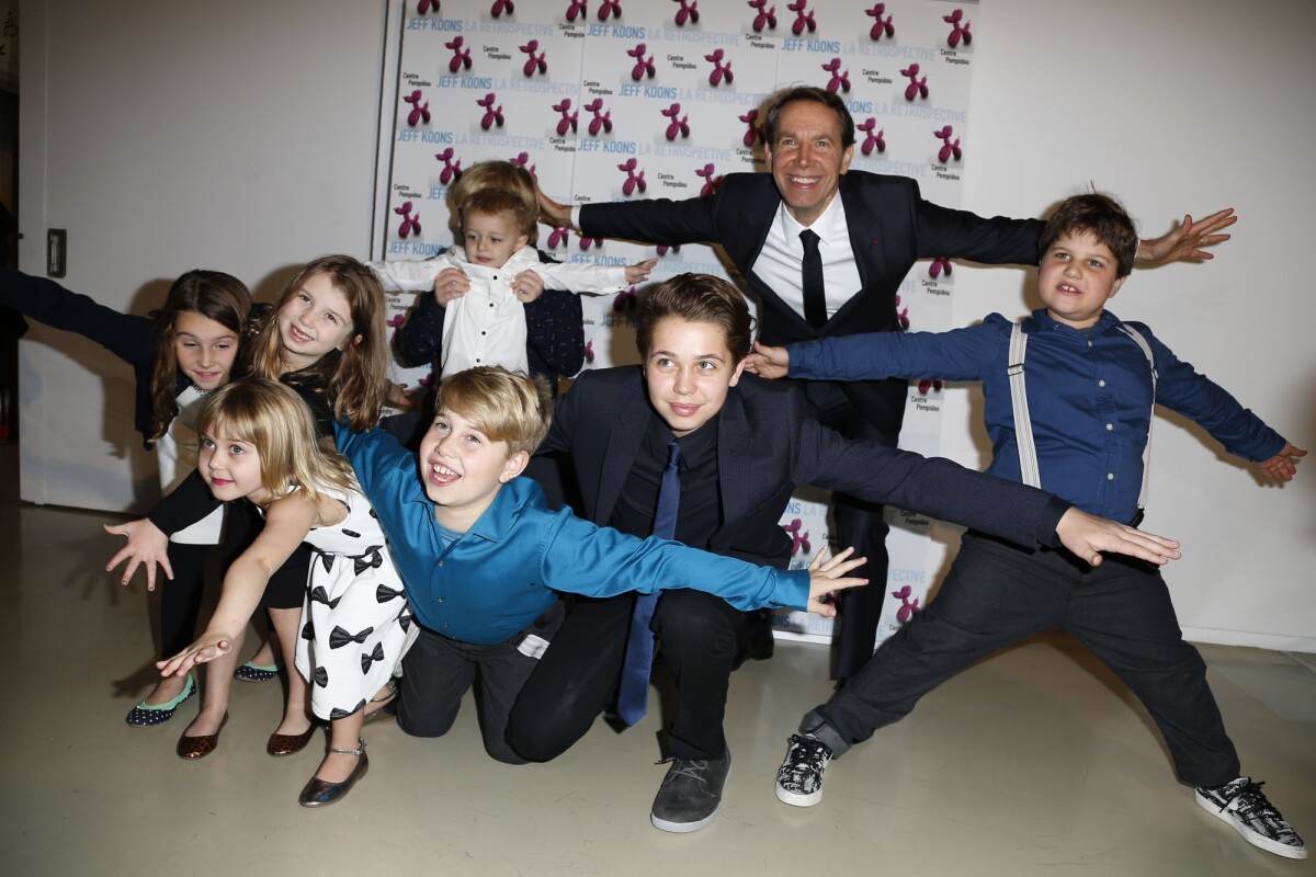 Photo : Jeff Koons et sa famille - Inauguration de l'exposition Jeff ...