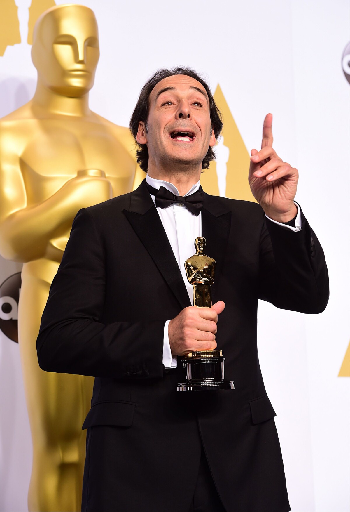 Photo : Alexandre Desplat en press room de la 87e cérémonie des Oscars ...