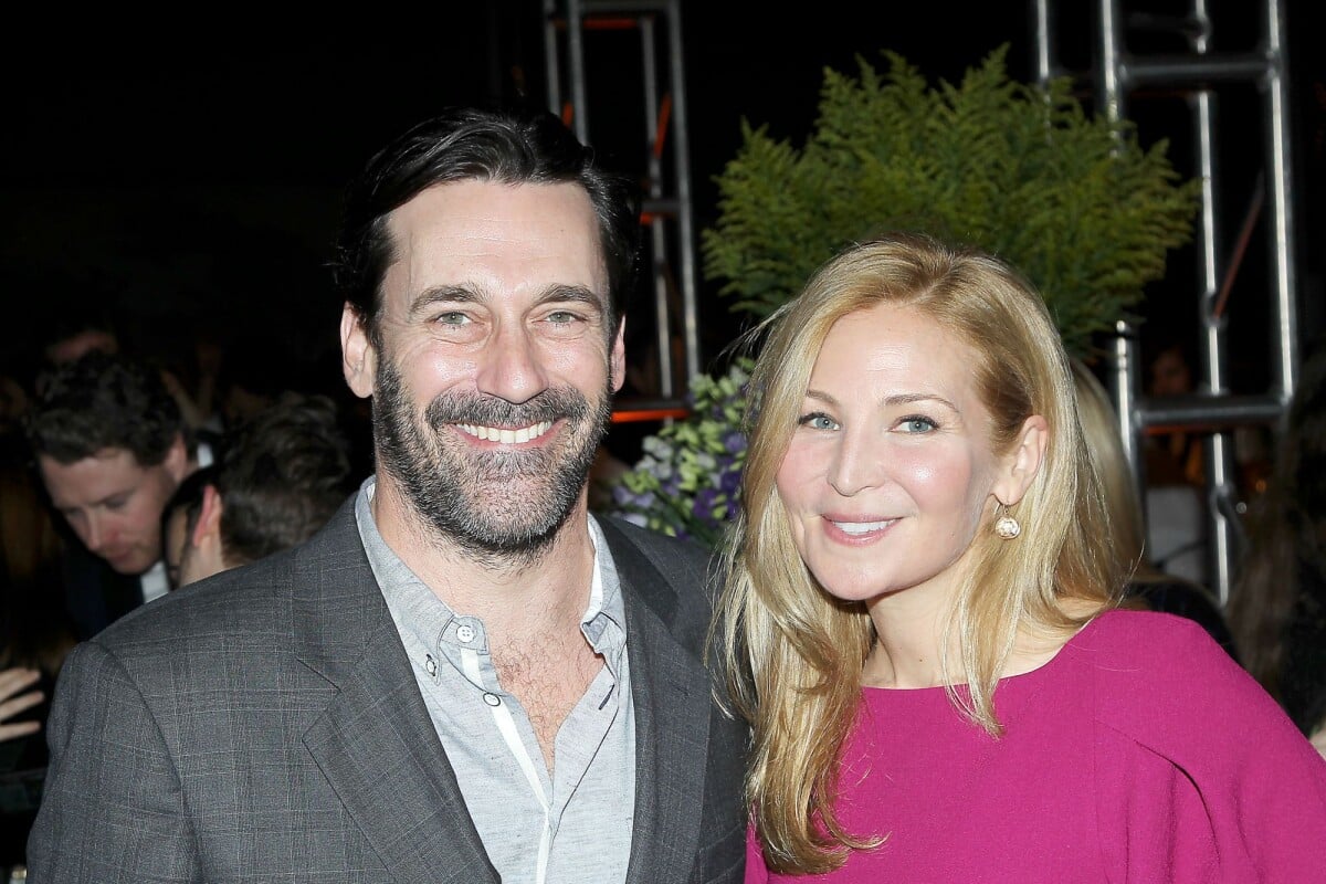 Photo : Jon Hamm et Jennifer Westfeldt à New York, le 5 janvier 2015 ...