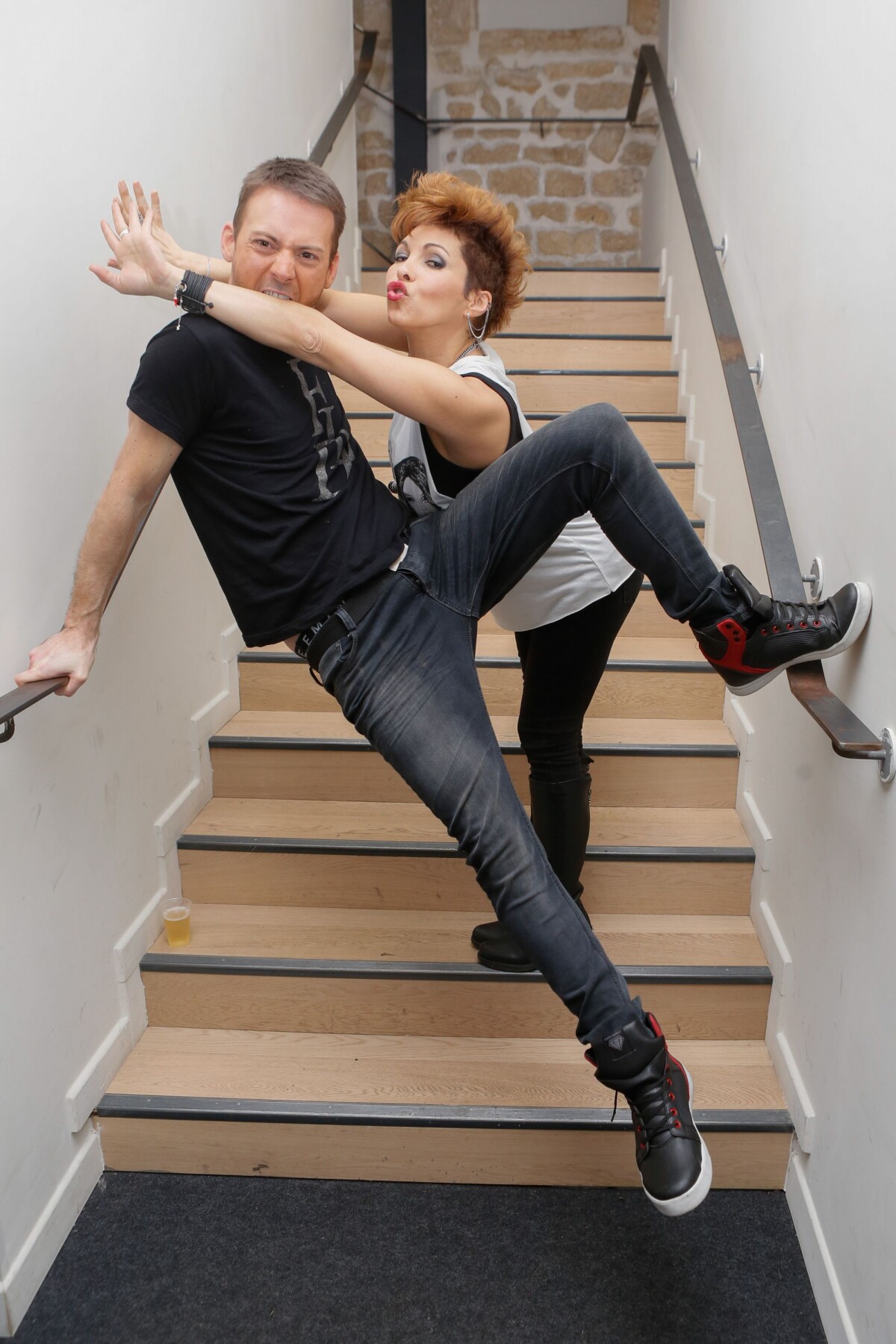 Photo : Exclusif - Franck le Hen (auteur de la pièce) et Ysa Ferrer ...