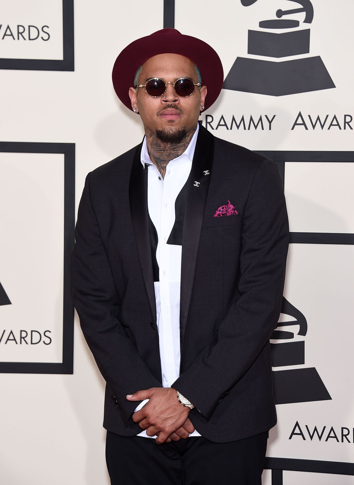 Photo : Chris Brown aux 57e Grammy Awards au Staples Center à Los ...