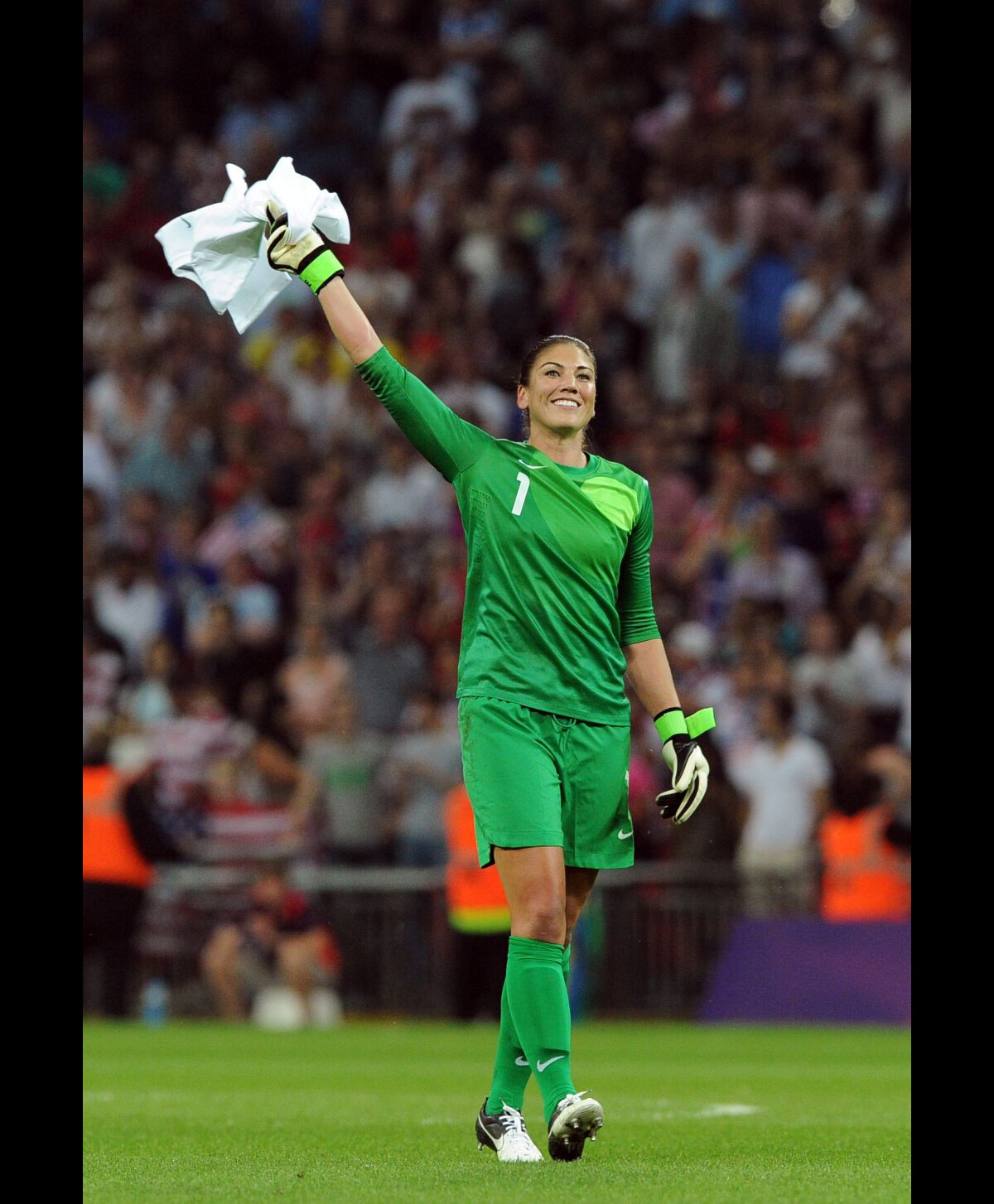 Photo : Hope Solo lors de la victoire en finale des JO de Londres à ...