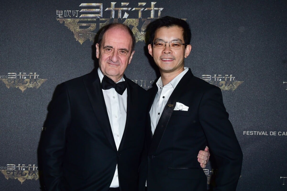 Photo : Pierre Lescure et Jerry Ye (Directeur Wanda) - Soirée "The ...