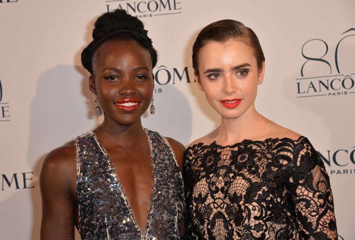 Photo Lupita Nyongo Et Lily Collins Soirée Des 80 Ans De Lancôme