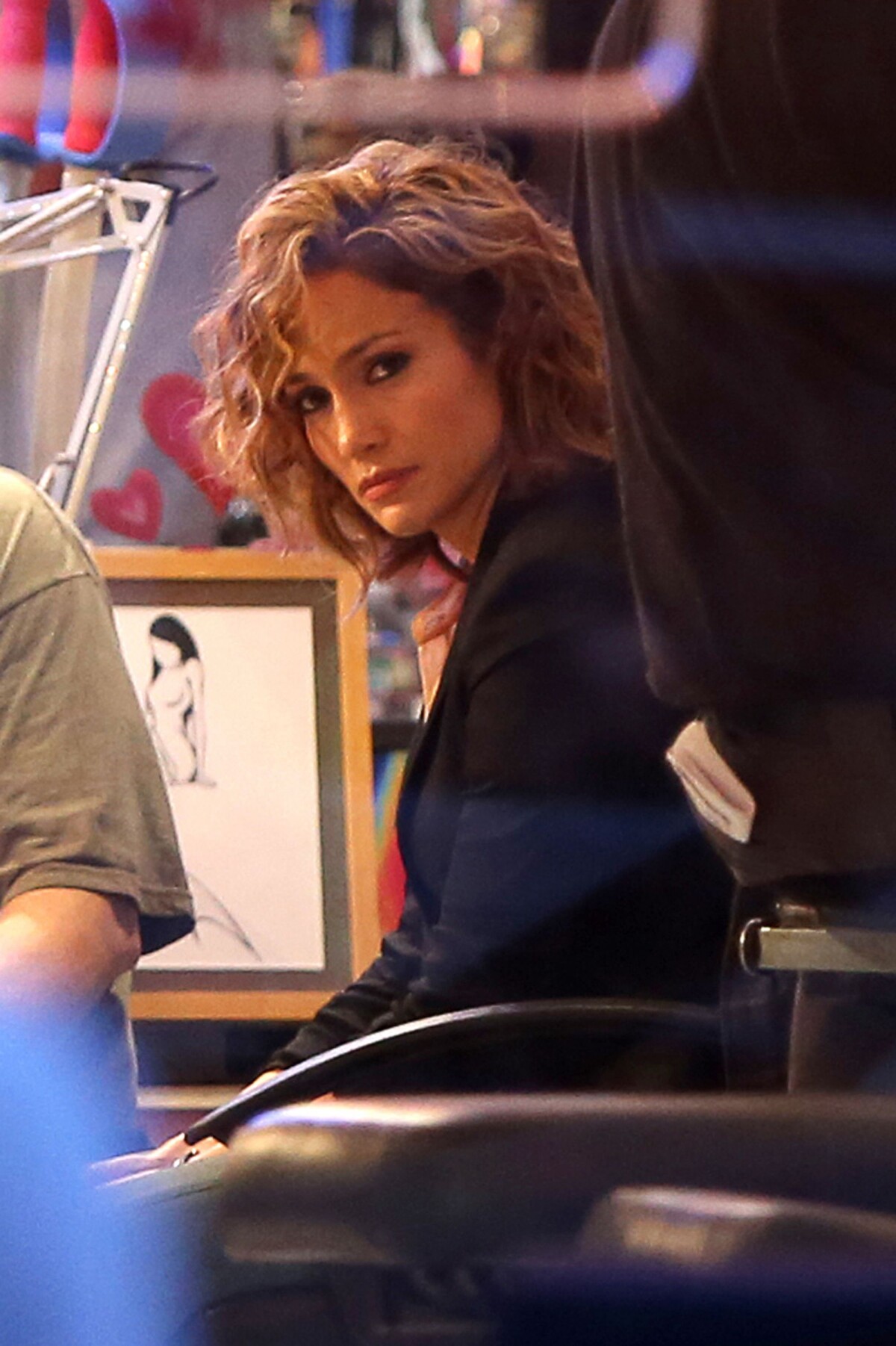Photo : Jennifer Lopez sur le tournage de 'Shades of Blue' à New York ...