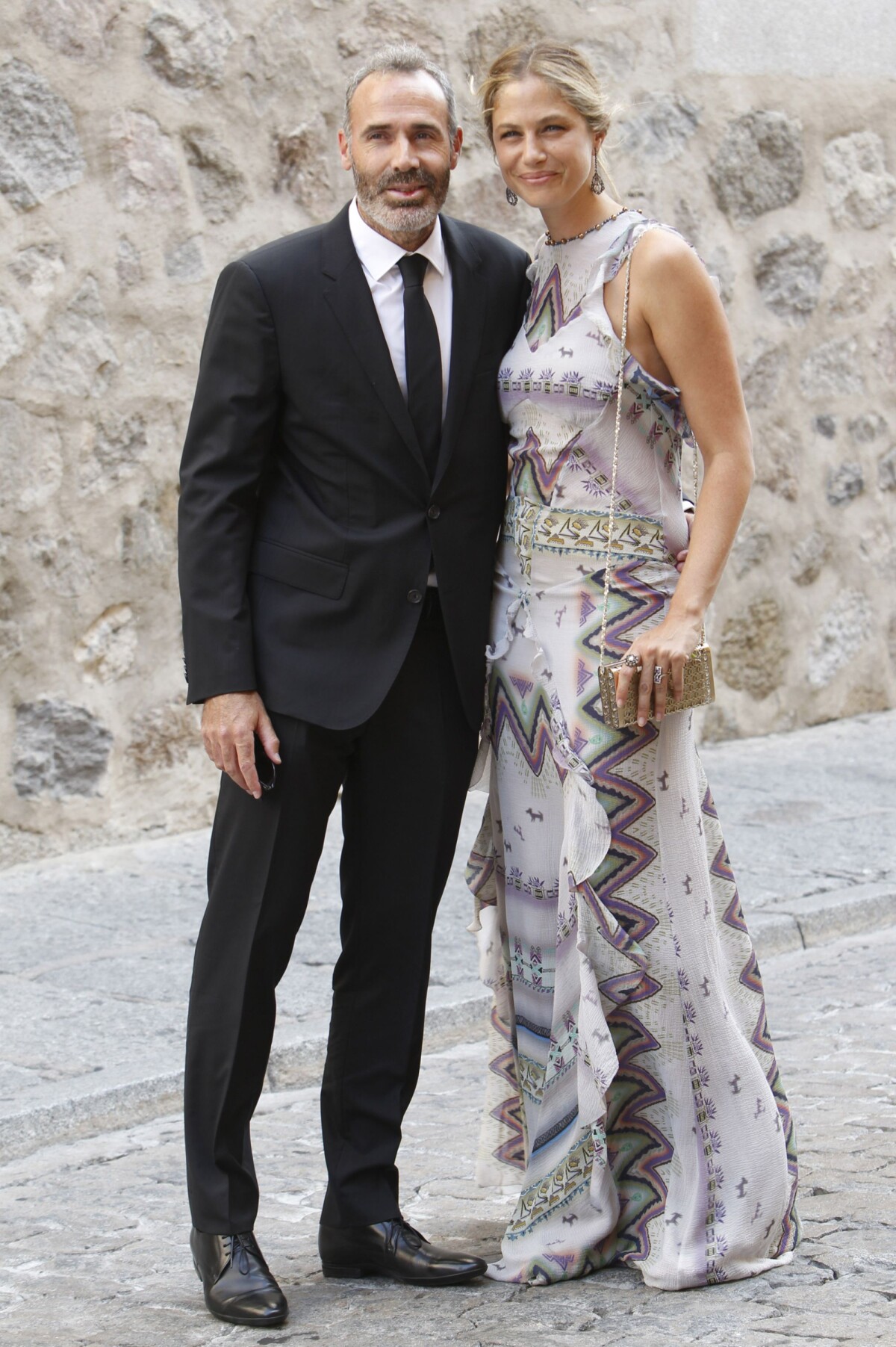 Photo : Alex Corretja et sa femme Martina Klein lors du mariage de ...