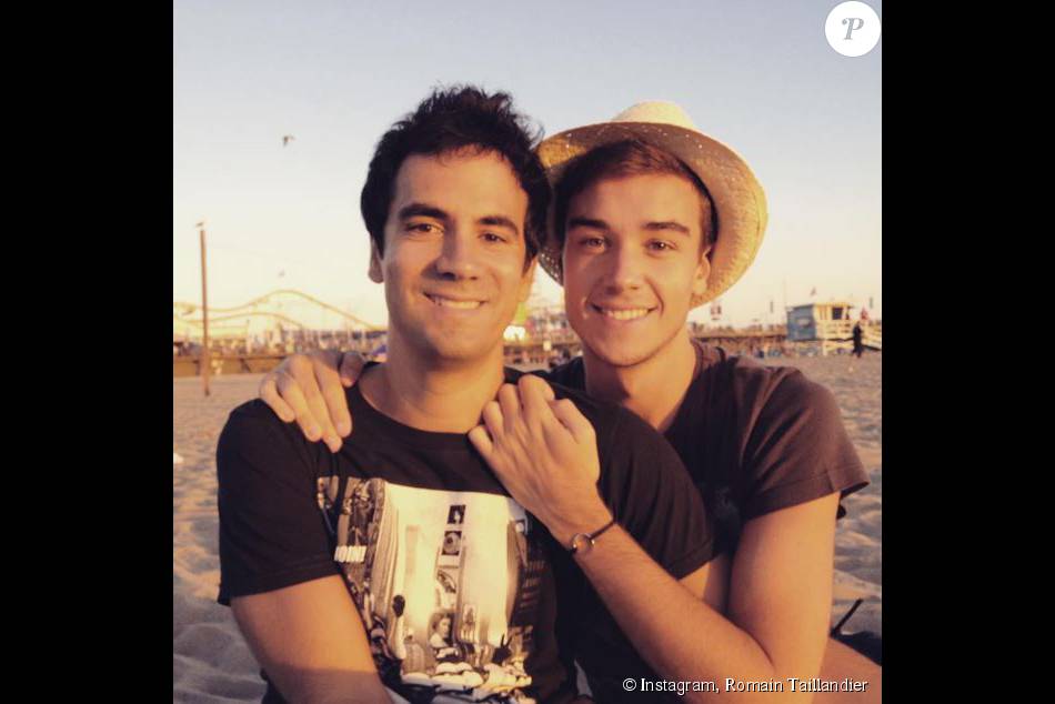 Romain et Alex Goude, photo souvenir postée sur Instagram en août 2015 ...