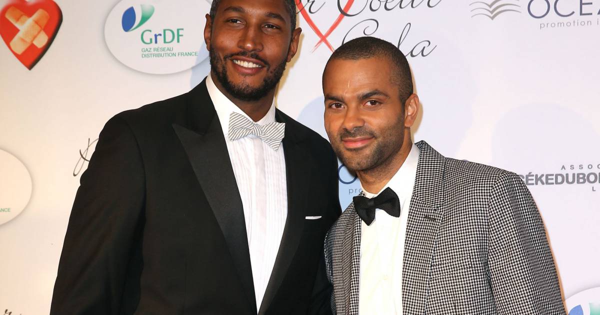 Boris Diaw et Tony Parker lors du Par Coeur Gala pour les 10 ans de l ...