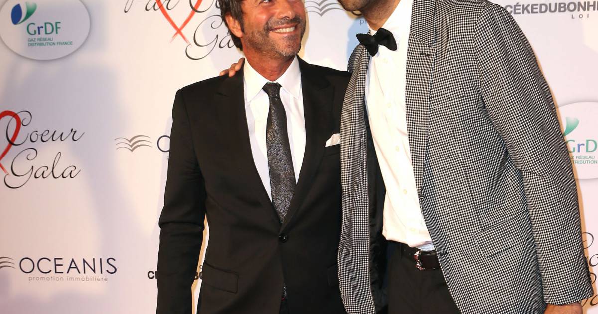 Bernard Montiel et Tony Parker lors du Par Coeur Gala pour les 10 ans ...