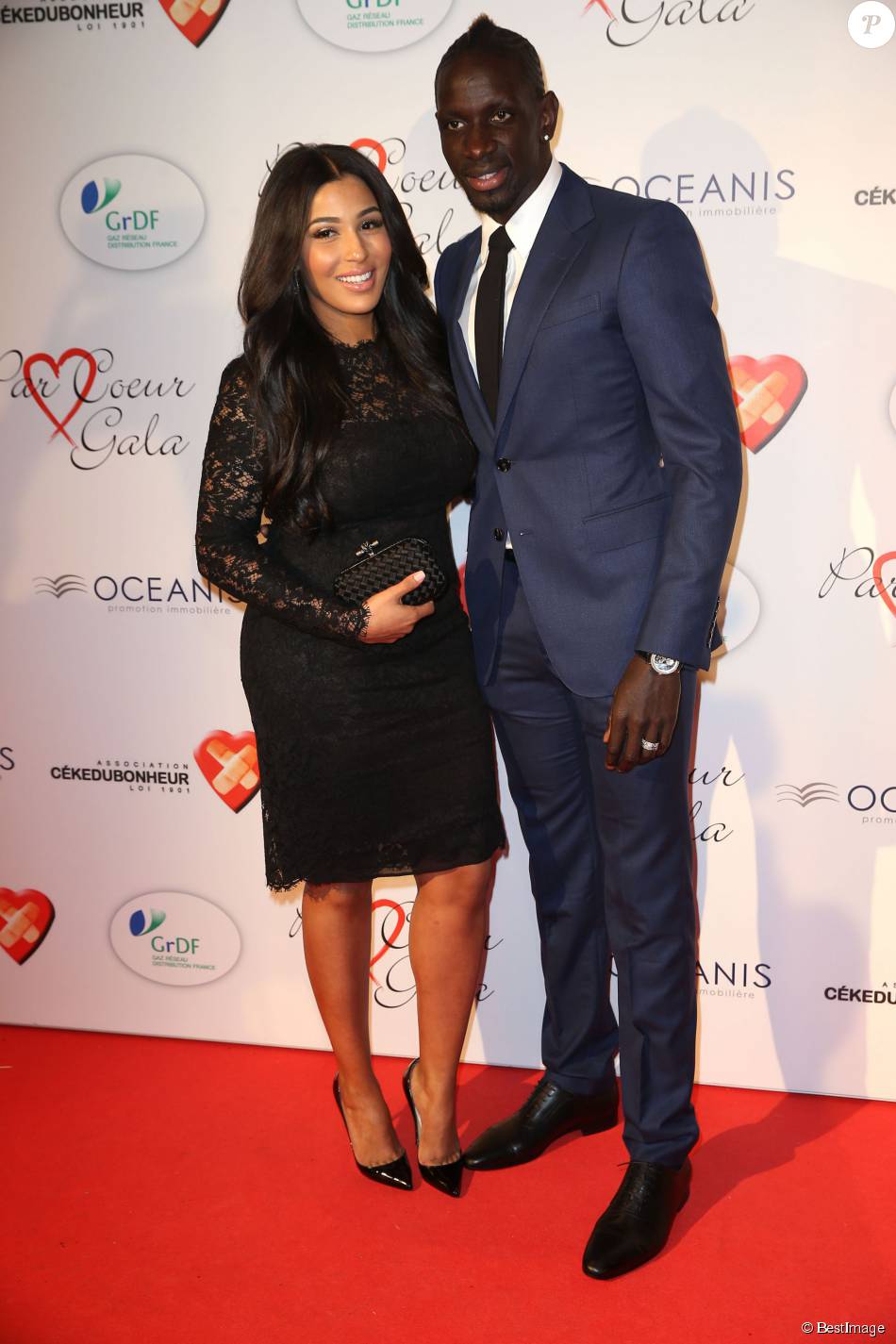 Mamadou Sakho et sa femme Majda Magui lors du Par Coeur Gala pour les ...