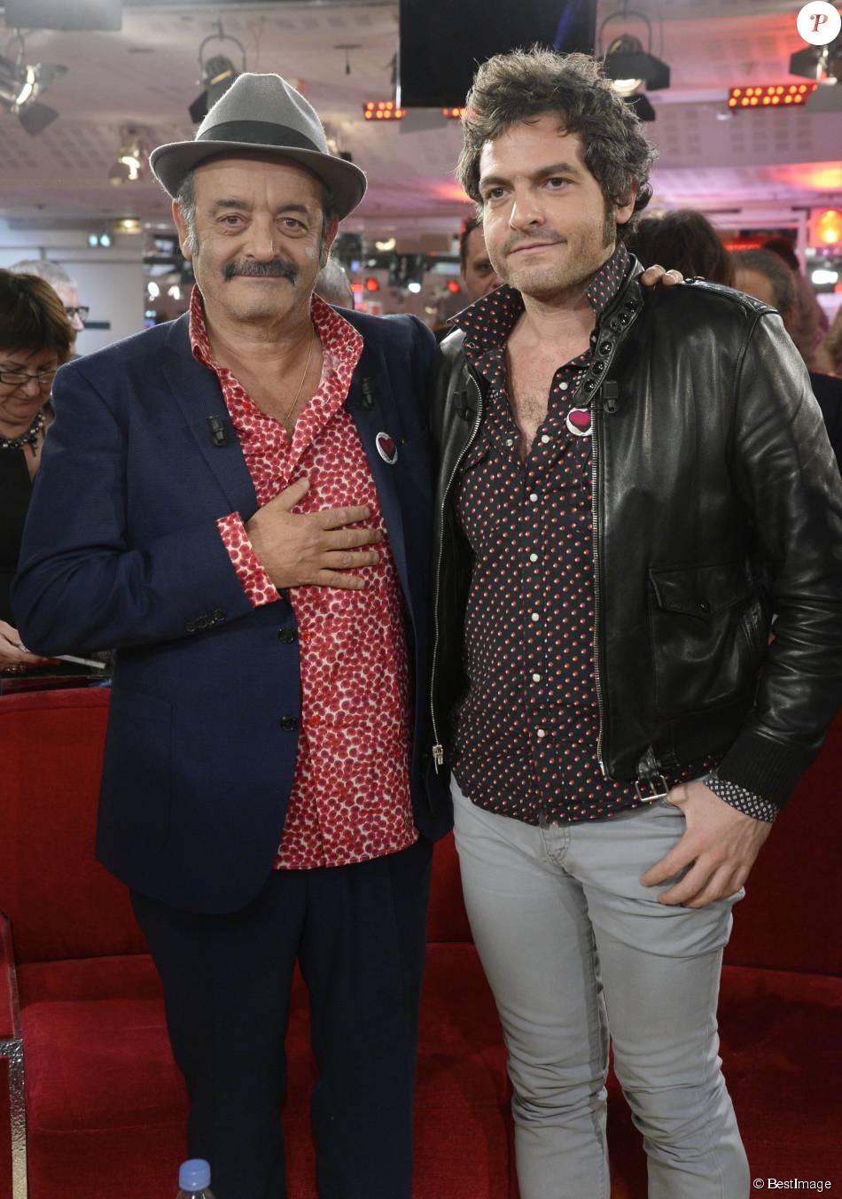 Louis Chedid et son fils le chanteur M (Mathieu Chedid ...