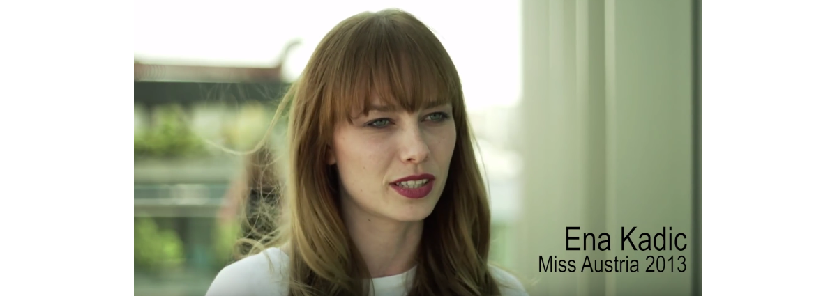 Photo : Ena Kadić la Miss Autriche 2013 donne une interview / image ...