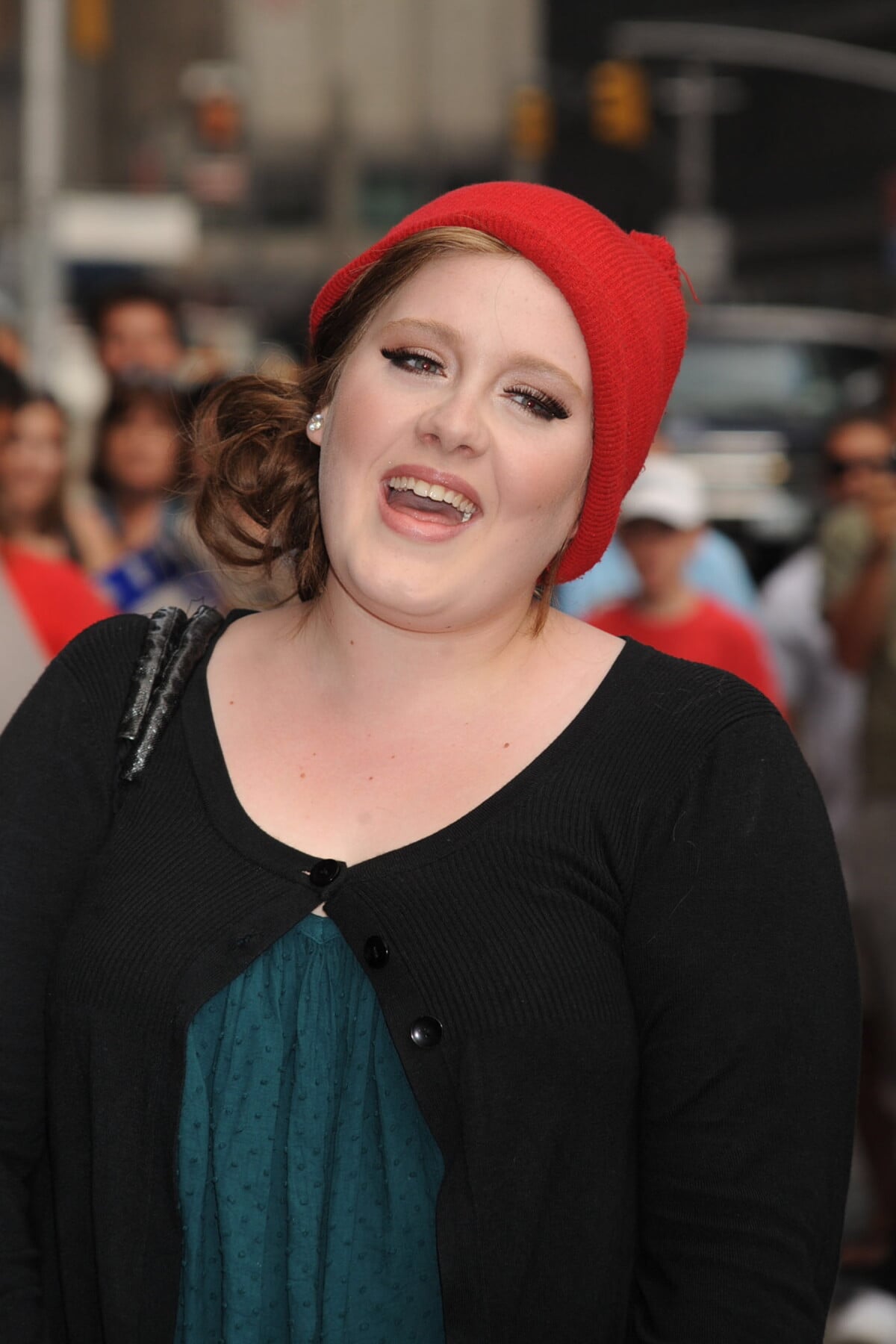 Photo : Adele au Ed Sullivan Theater pour le Late Show with David ...