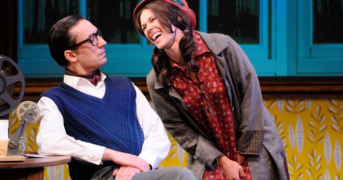 Benjamin Egner et Lorie Pester lors du filage de la piece 'Pygmalion ...