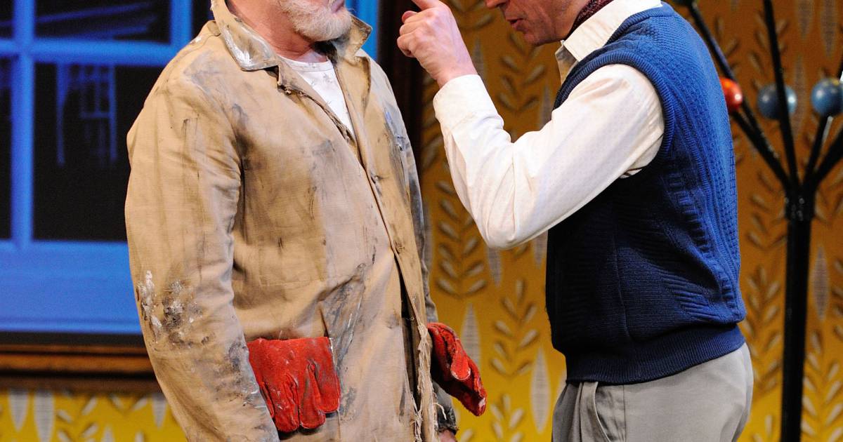 Jean-Marie Lecoq et Benjamin Egner lors du filage de la piece ...