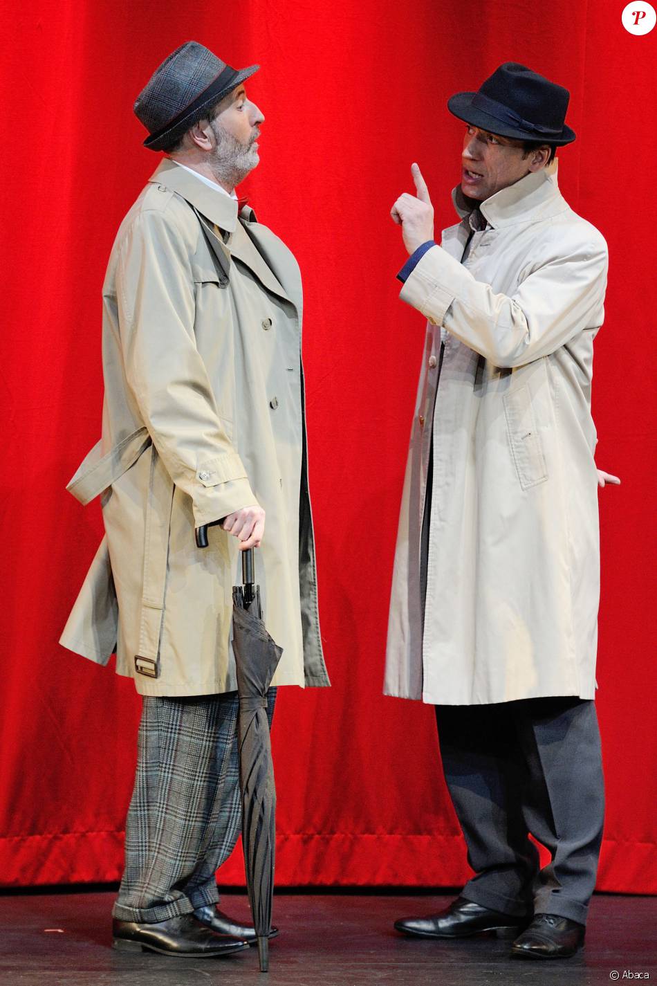 Benjamin Egner et Philippe Colin lors du filage de la piece 'Pygmalion ...