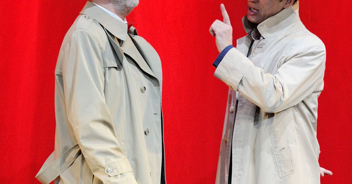 Benjamin Egner et Philippe Colin lors du filage de la piece 'Pygmalion ...