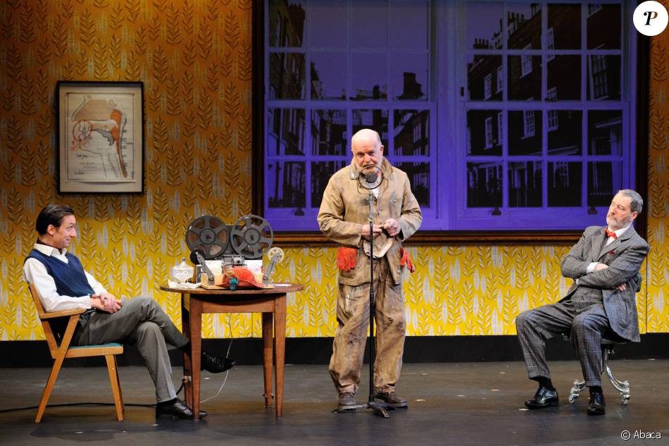 Benjamin Egner, Jean-Marie Lecoq et Philippe Colin lors du filage de la ...