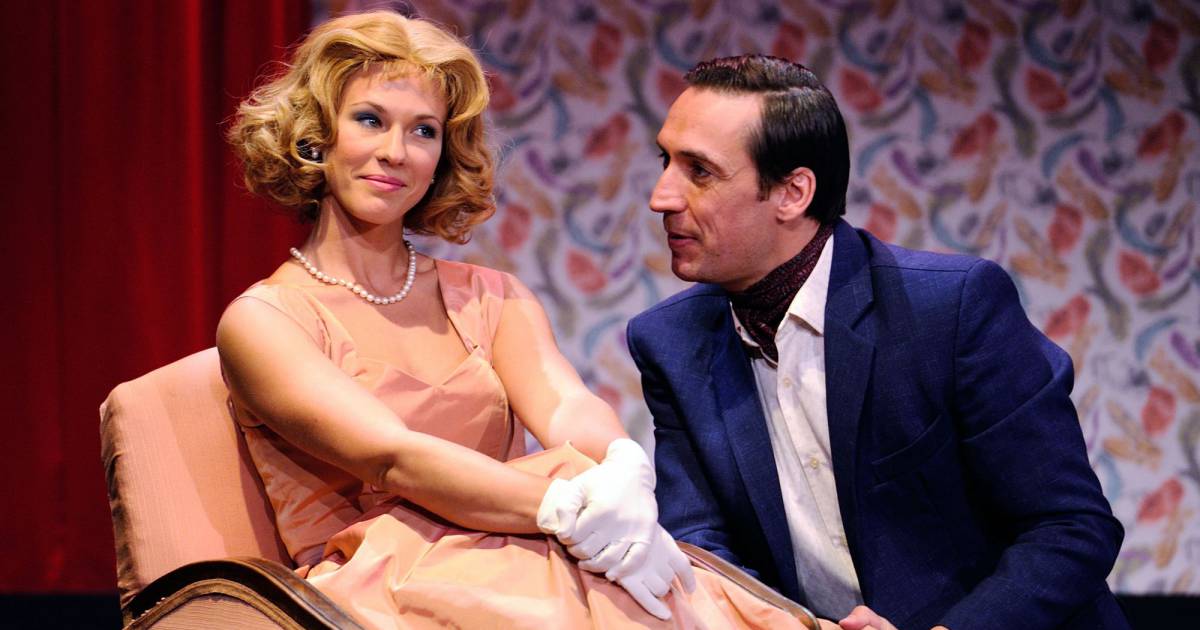 Lorie Pester et Benjamin Egner lors du filage de la piece 'Pygmalion ...