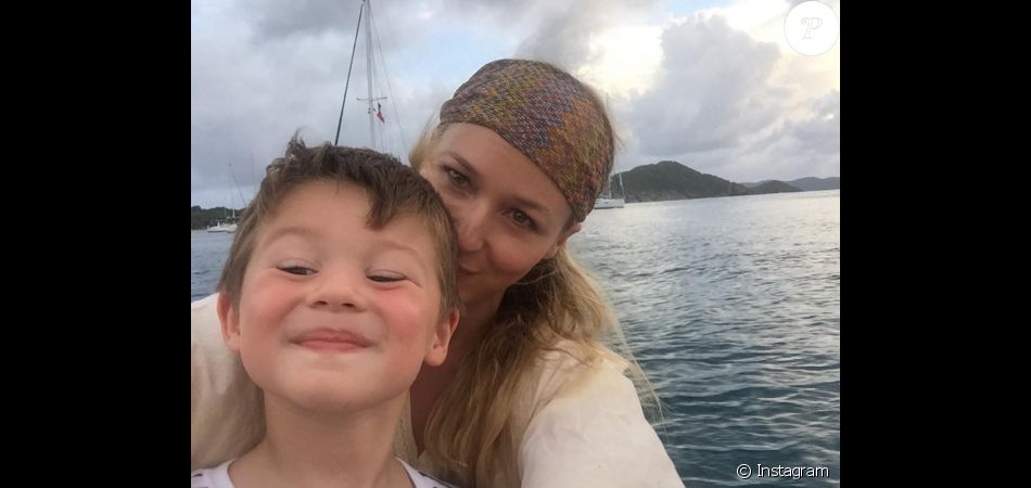 Jewel et son fils Kase, 4 ans, fruit de son mariage passé avec Ty ...
