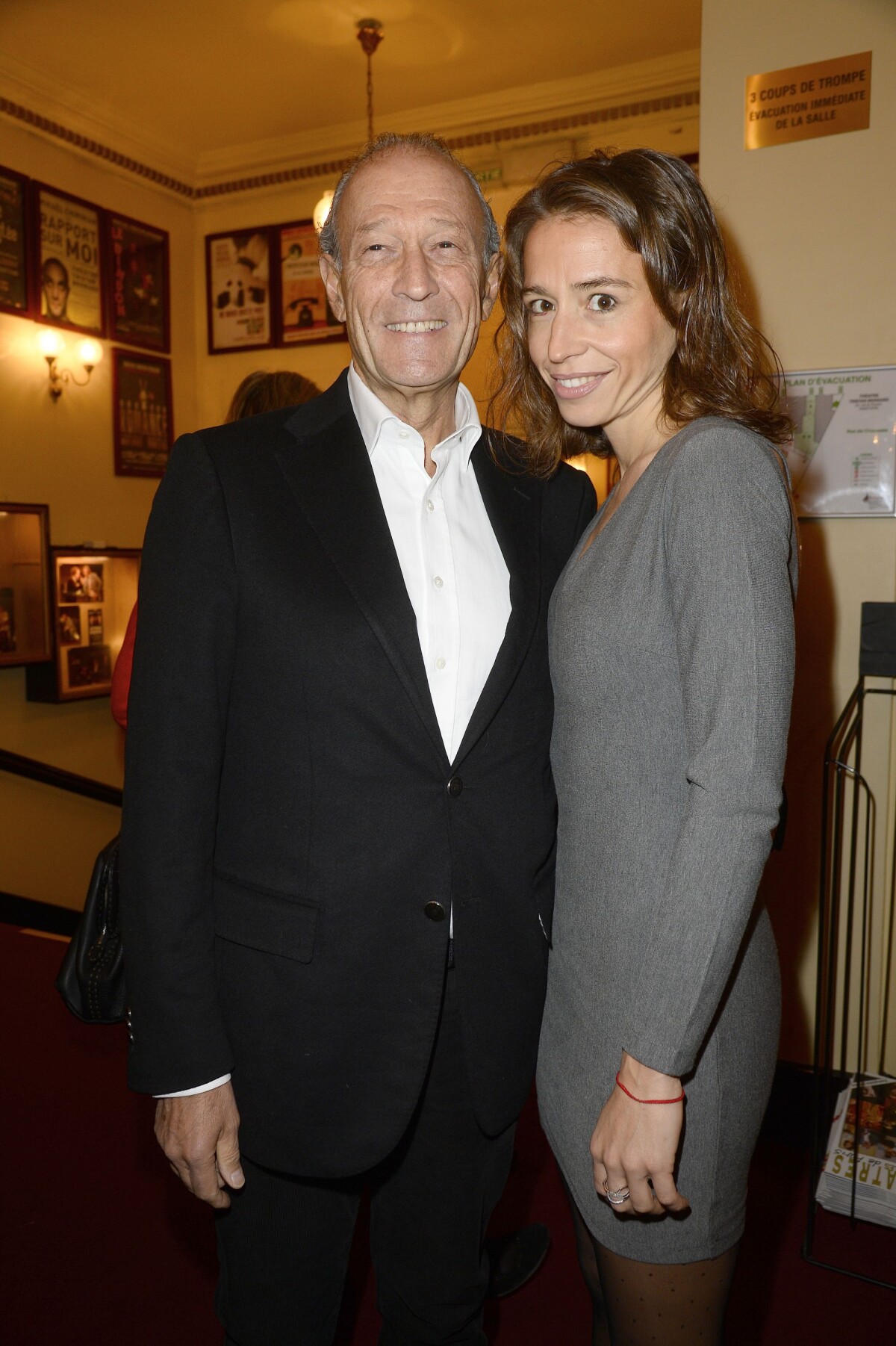 Photo : Thierry Gaubert et Clémence Guerrand - Remise du prix Théâtre de La Fondation Barrière ...