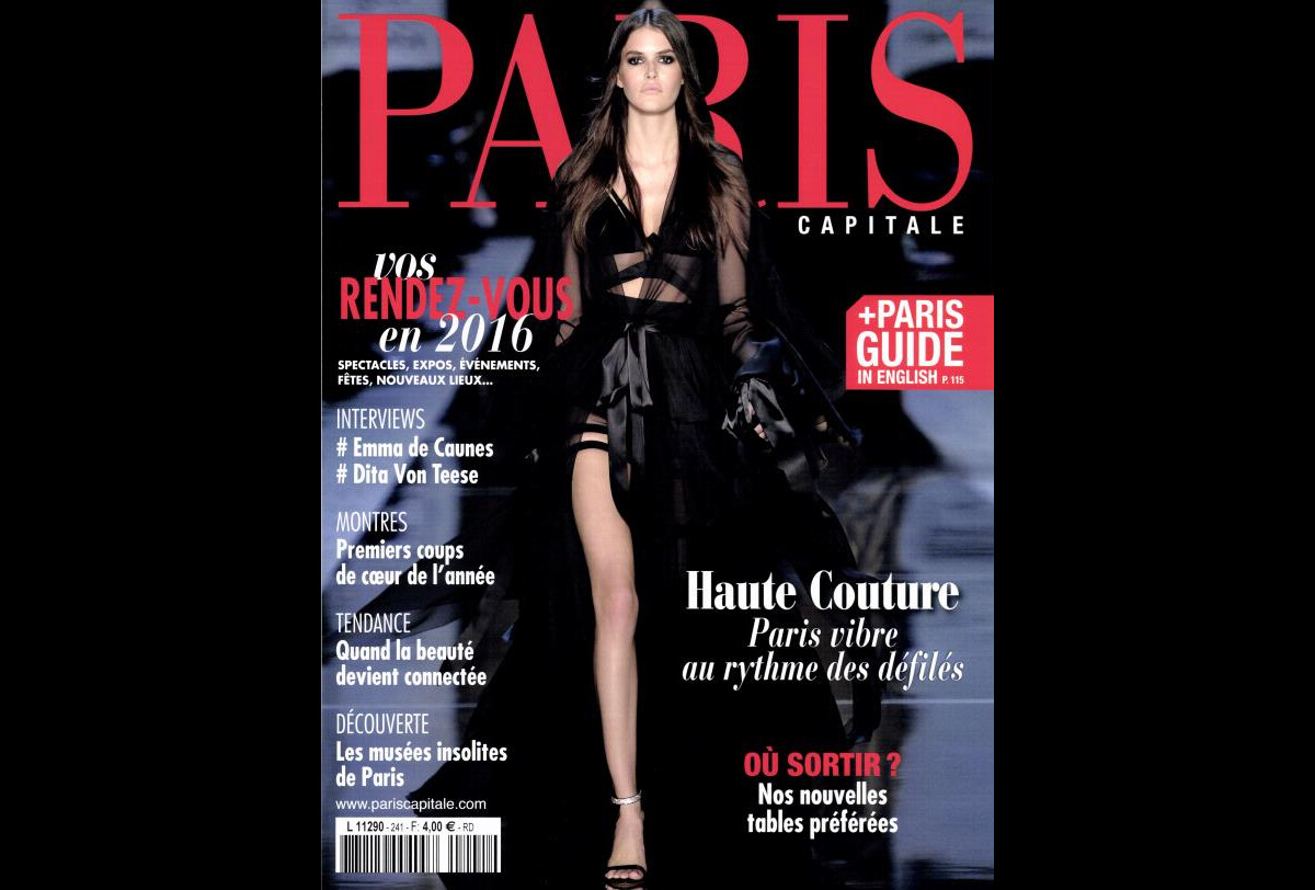 Photo : Le magazine Paris Capitale du mois de février 2016 - Purepeople