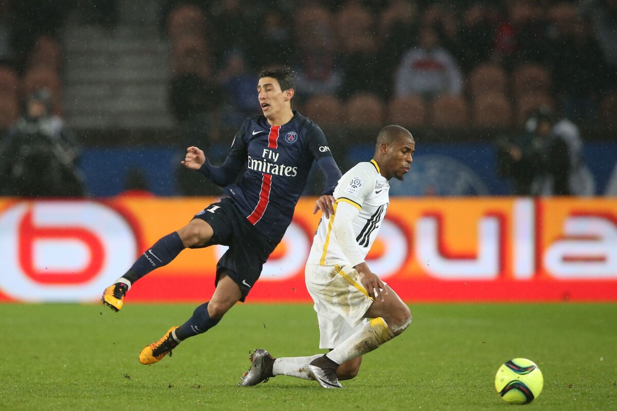 Photo : Angel Di Maria - Match de football PSG - Lille au Parc des ...