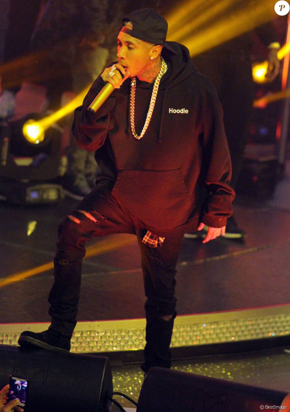 Le rappeur Tyga en concert à Las Vegas le 5 février 2016. - Purepeople