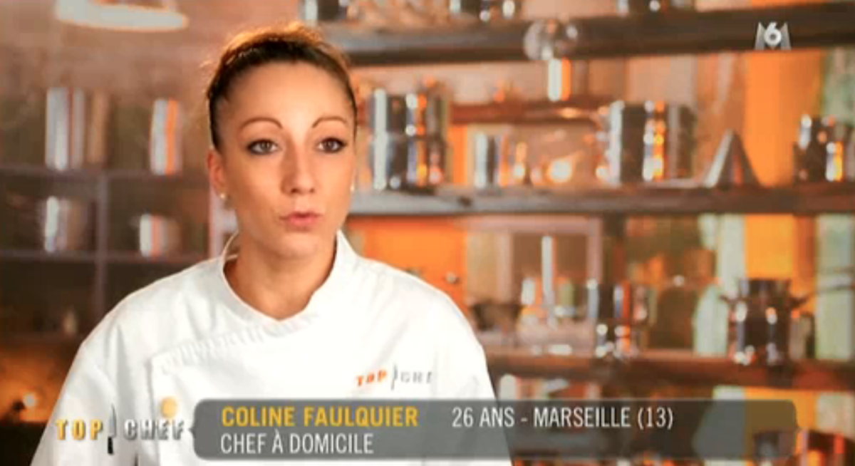 Photo : Coline, dans Top Chef, le lundi 4 avril 2016. - Purepeople