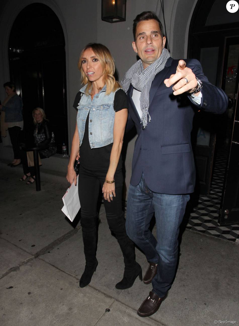 Giuliana Rancic et son mari Bill Rancic allant dîner au Craig's ...