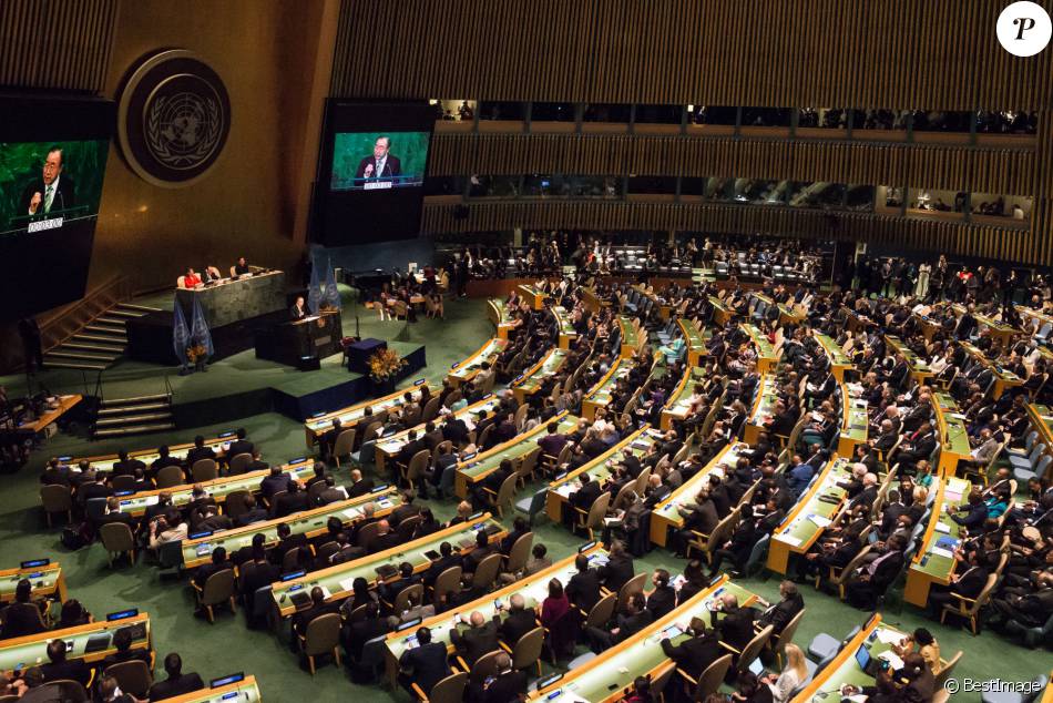 Conférence sur le climat à L'ONU à New York le 22 Avril 2016. - Purepeople