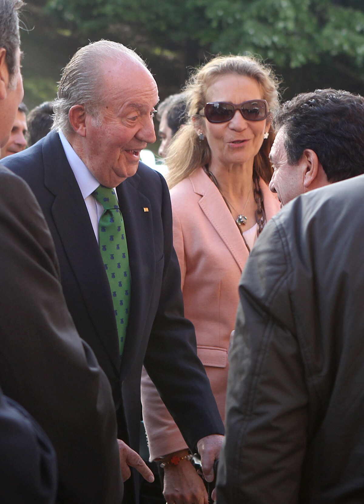 Photo Linfante Elena Despagne Et Son Père Le Roi Juan Carlos Ier Le