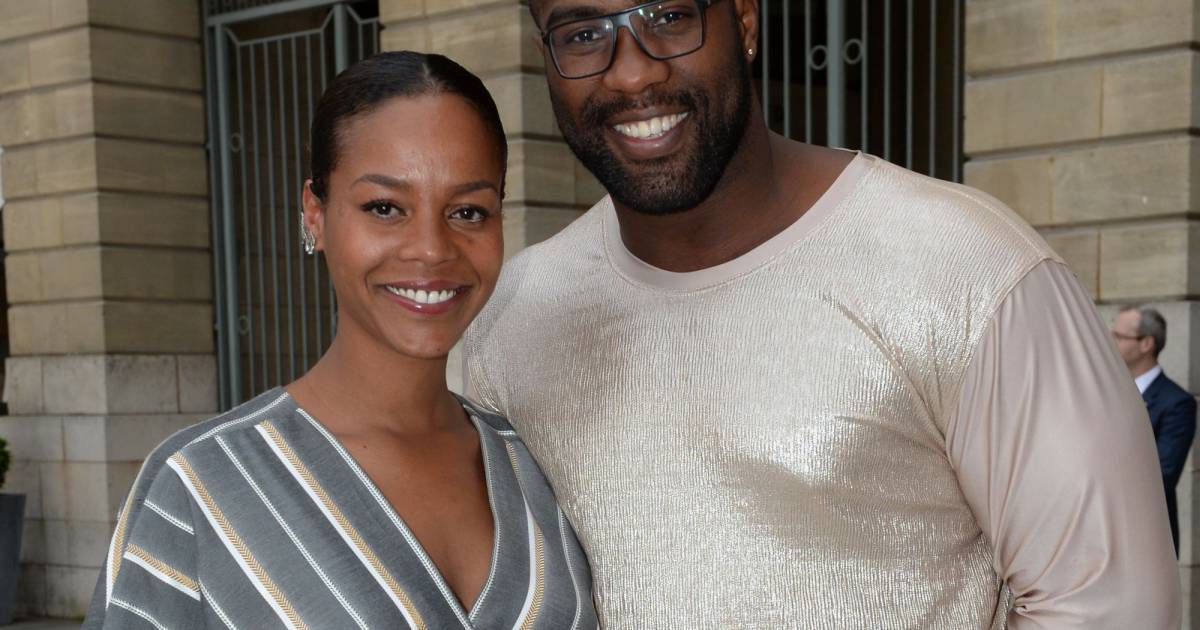 Semi-exclusif - Teddy Riner et sa compagne Luthna - Inauguration de la ...