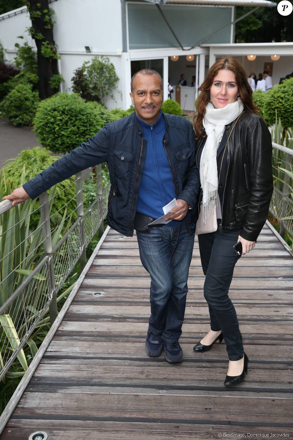 Pascal Légitimus et sa femme Adriana au village des internationaux de ...