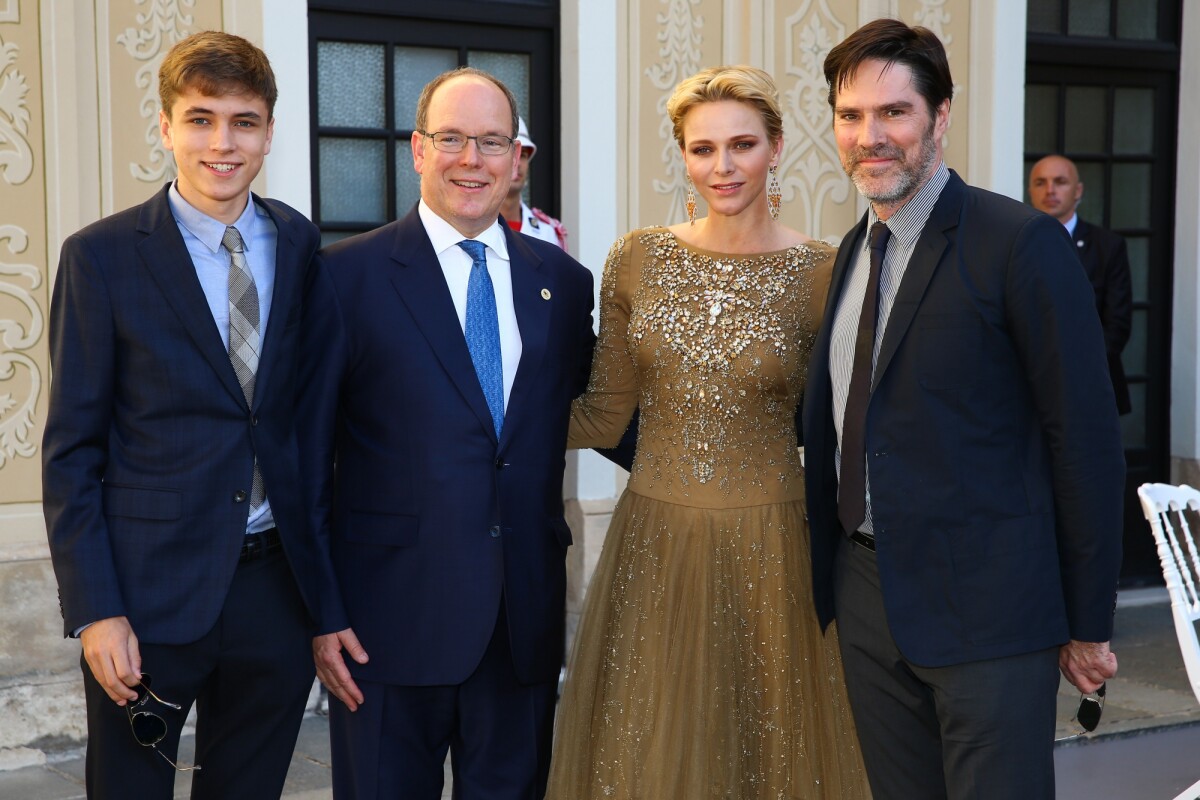 Photo : La princesse Charlene et le prince Albert de Monaco avec Thomas ...