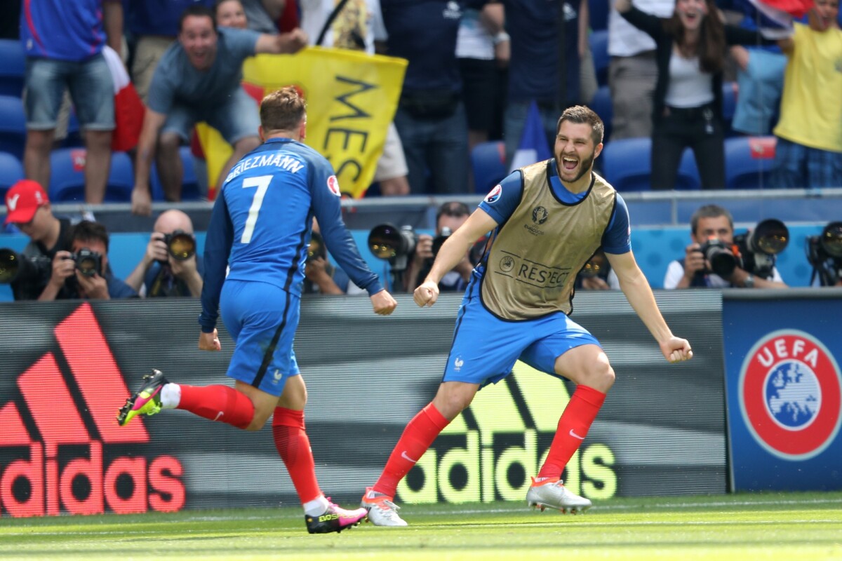 Photo : Antoine Griezmann, André-Pierre Gignac - Match de l'UEFA Euro ...
