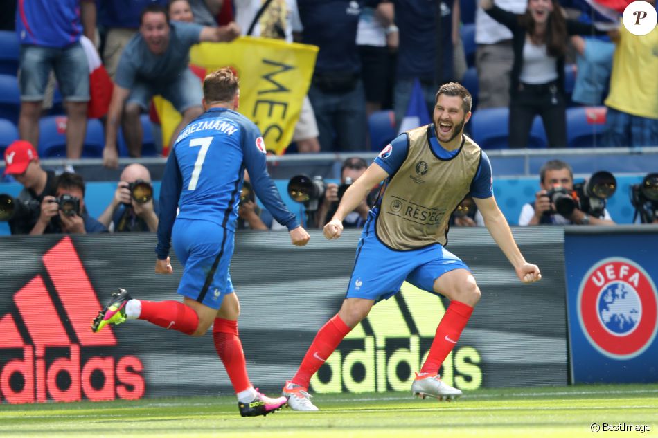 Antoine Griezmann, André-Pierre Gignac - Match de l'UEFA Euro 2016 ...