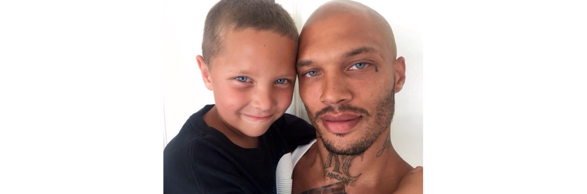 Photo : Jeremy Meeks a publié une photo de lui avec son fils sur sa ...