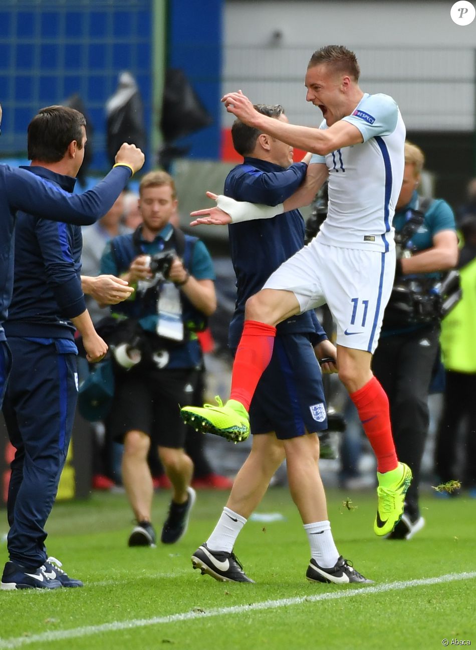 Jamie Vardy lors d'Angleterre - Pays de Galles le 16 juin 2016 à Lens ...